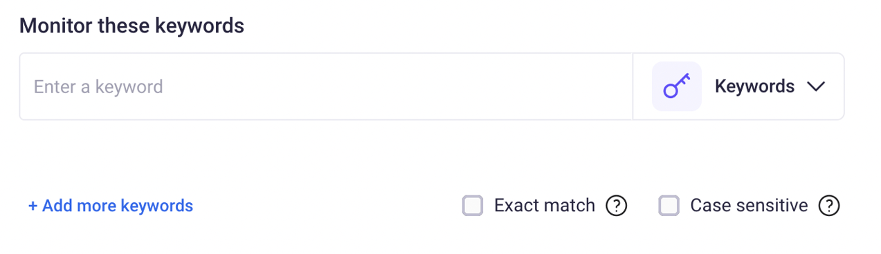 Why there are no mentions with my keywords?